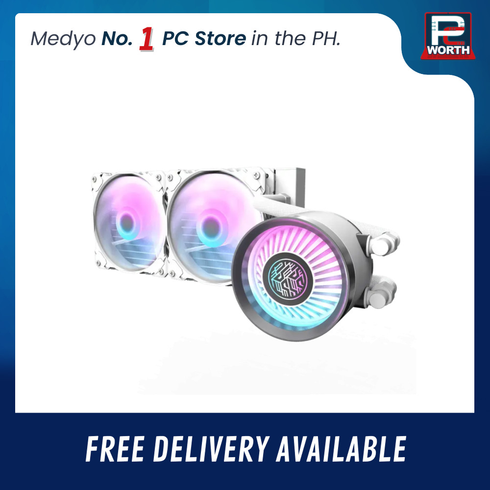 DARK FLASH NEBULA DN240 240MM ARGB WHITE AIO 2 FANS AIO COOLER | PC Worth